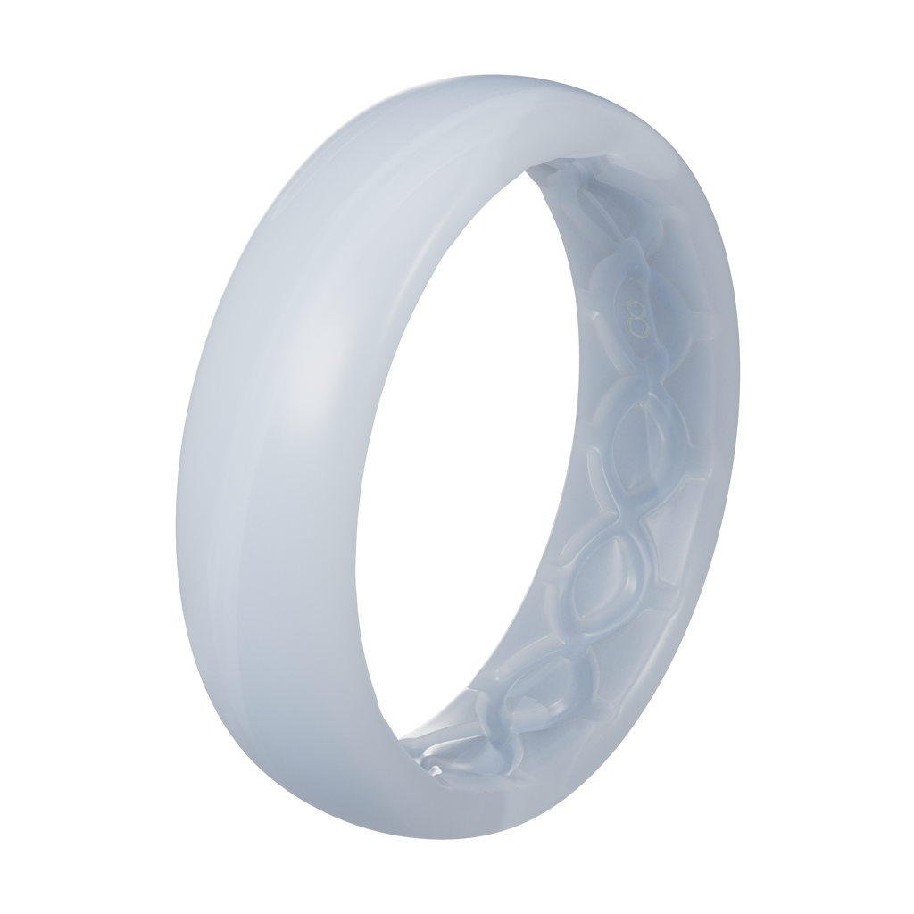 Our Original, Solid Pearl Gray Silicone Groove Ring
