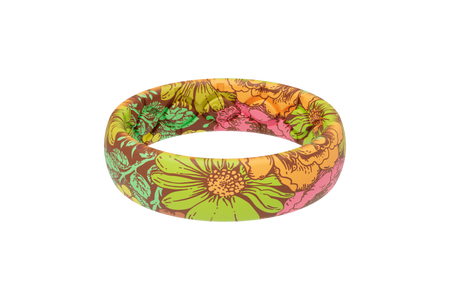 Groove Life - Aspire Retro Floral Thin Ring