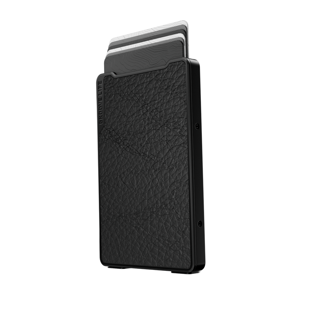 Black Leather Groove Wallet® from Groove Life®