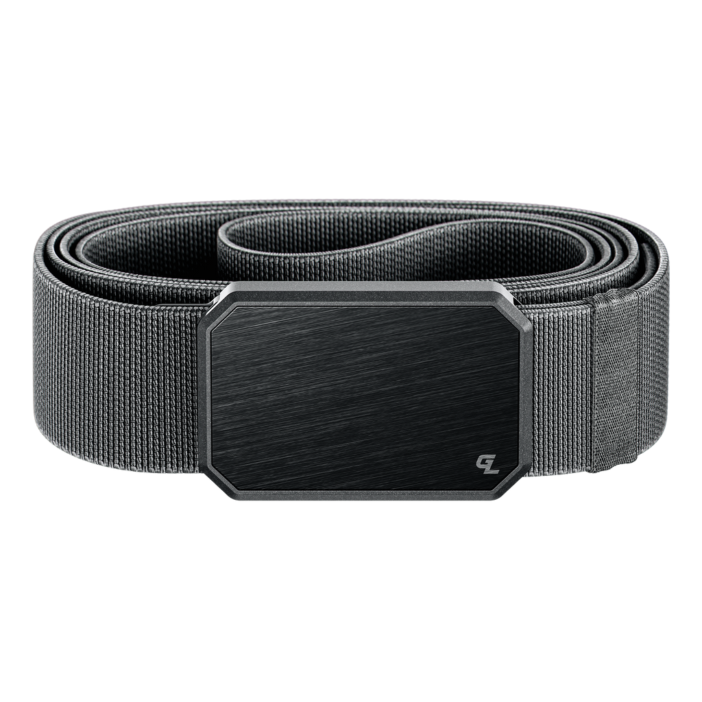 Deep Stone (Gray) Belt Strap with Black Buckle, Our Groove Belt™