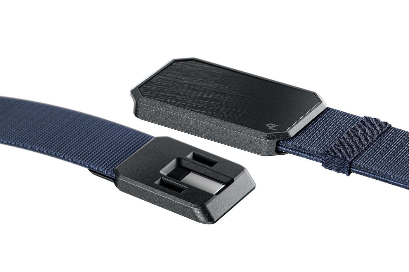 Blue Belt With Gun Metal Buckle from Groove Life