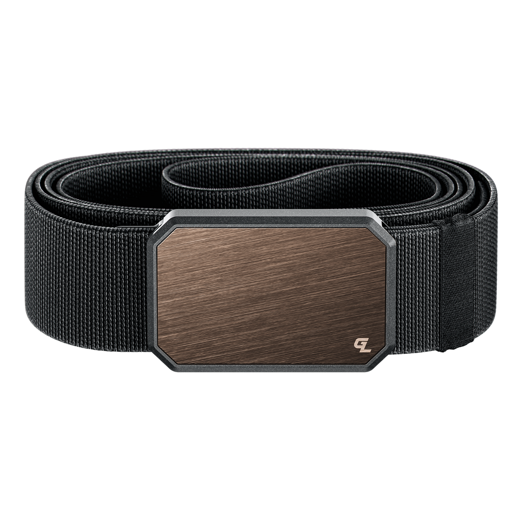 Belts - Brown Belt With A Bronze Buckle from Groove Life