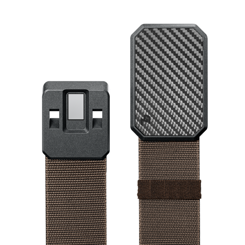Dark Earth Belt With Carbon Fiber Buckle from Groove Life