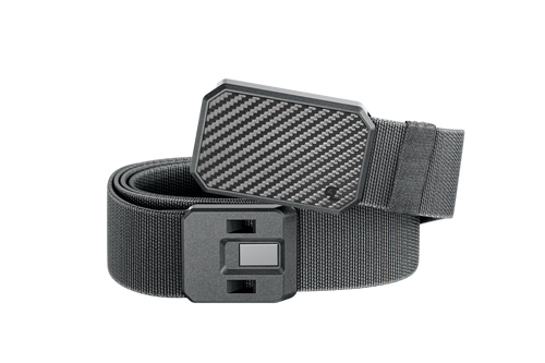 Grey Belt With Carbon Fiber Buckle from Groove Life