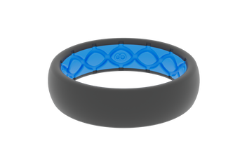 Groove Women's Silicone Wedding Band | Deep Stone Grey