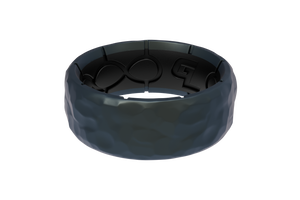 Zeus Hammered Deep Cobalt Ring