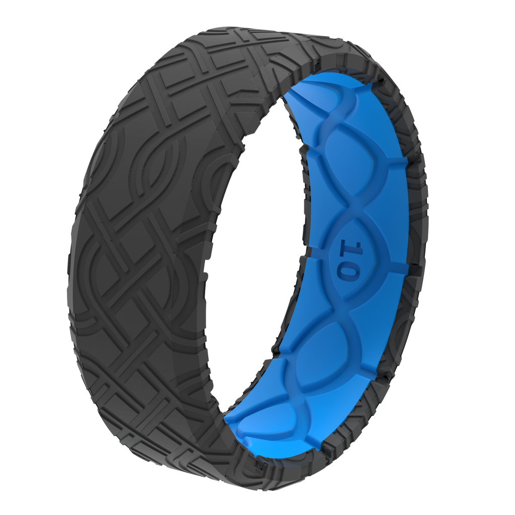 Groove Edge 3D Eternity Deep Stone Ring | Lifetime Warranty