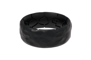 Zeus Hammered Graphite Ring