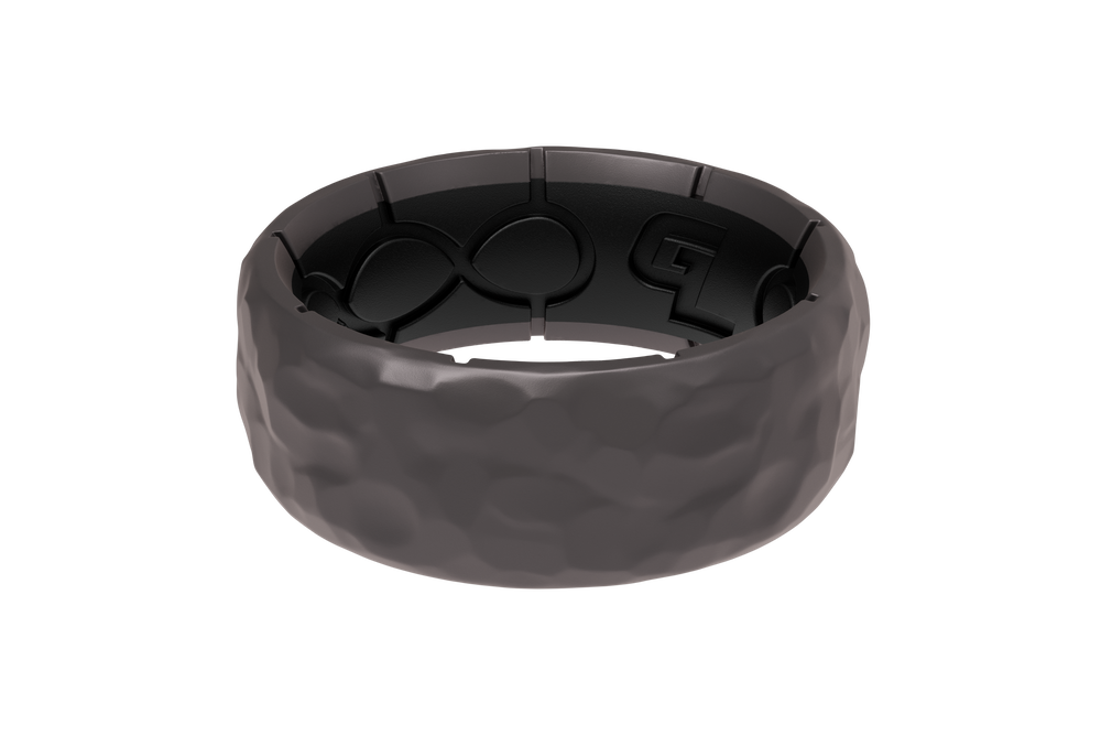 Zeus Hammered Gun Metal Ring