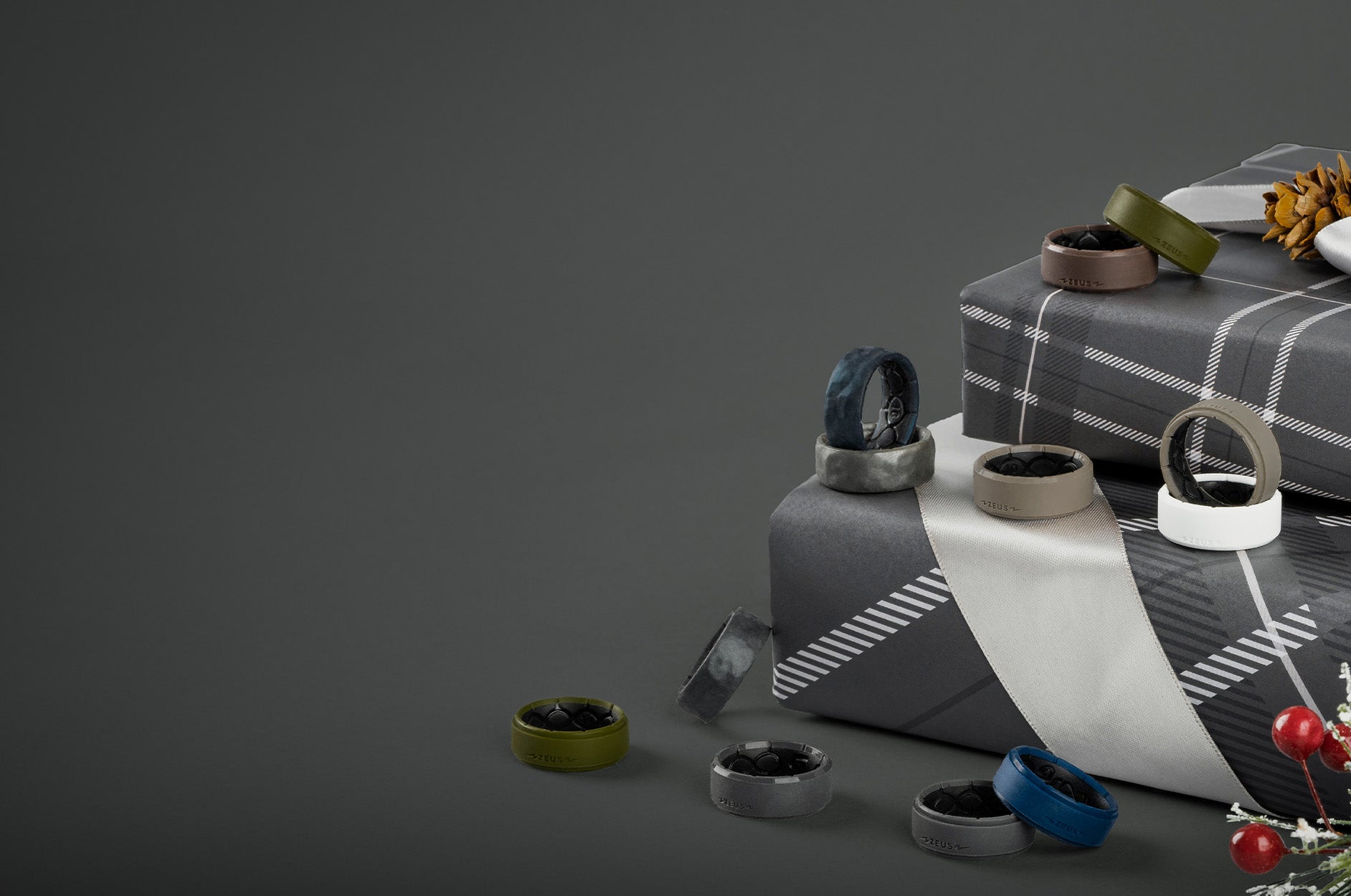 Zeus Silicone Ring with 3 Rings Fused into 1 Ultra Durable Band ...