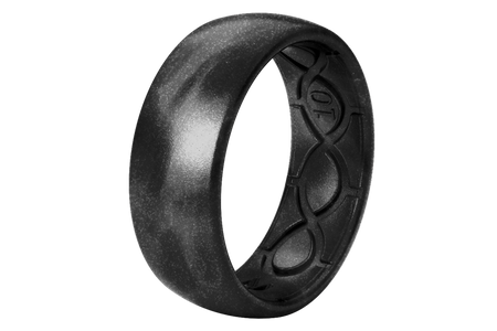 Premium & Unique Metallic Black Pearl Silicone Ring