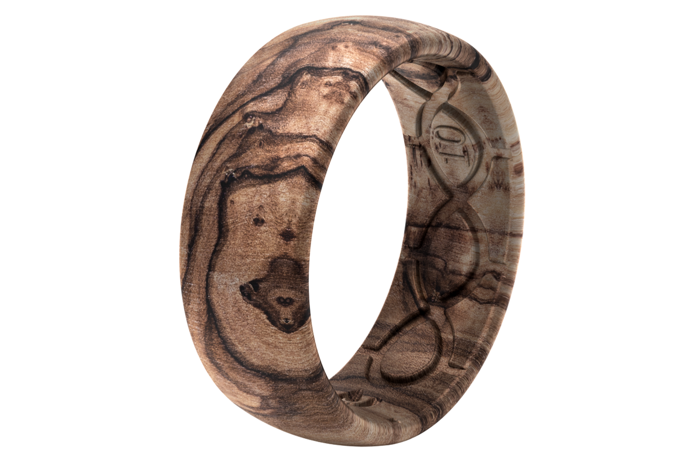 Nomad Burled Walnut Silicone Ring | Groove Life