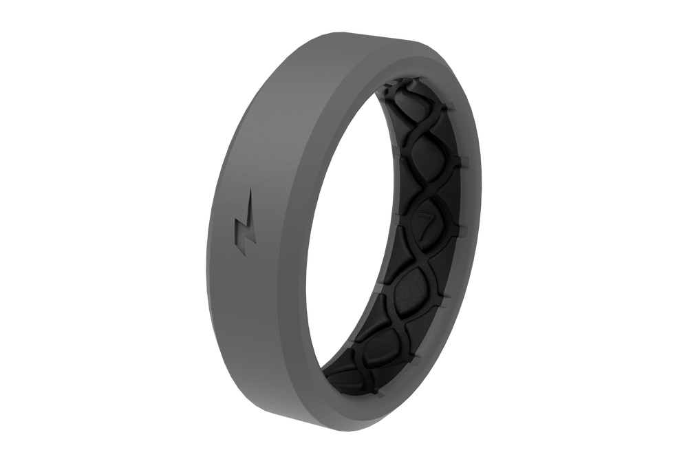 Groove Life | Zeus™ Storm Grey Thin Silicone Ring