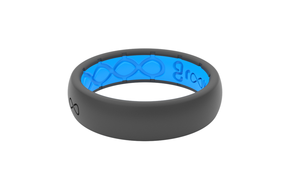 Groove Women's Silicone Wedding Band | Deep Stone Grey