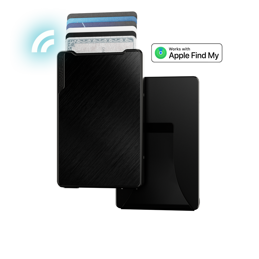 Groove Smart Wallet Trace In Midnight Black