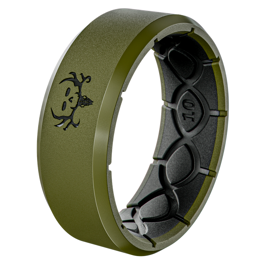 Zeus Edge Bone Collector Olive Ring | Bone Collector x Groove Life