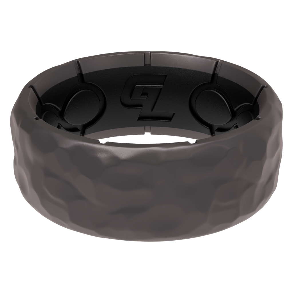 Zeus Hammered Gun Metal Ring