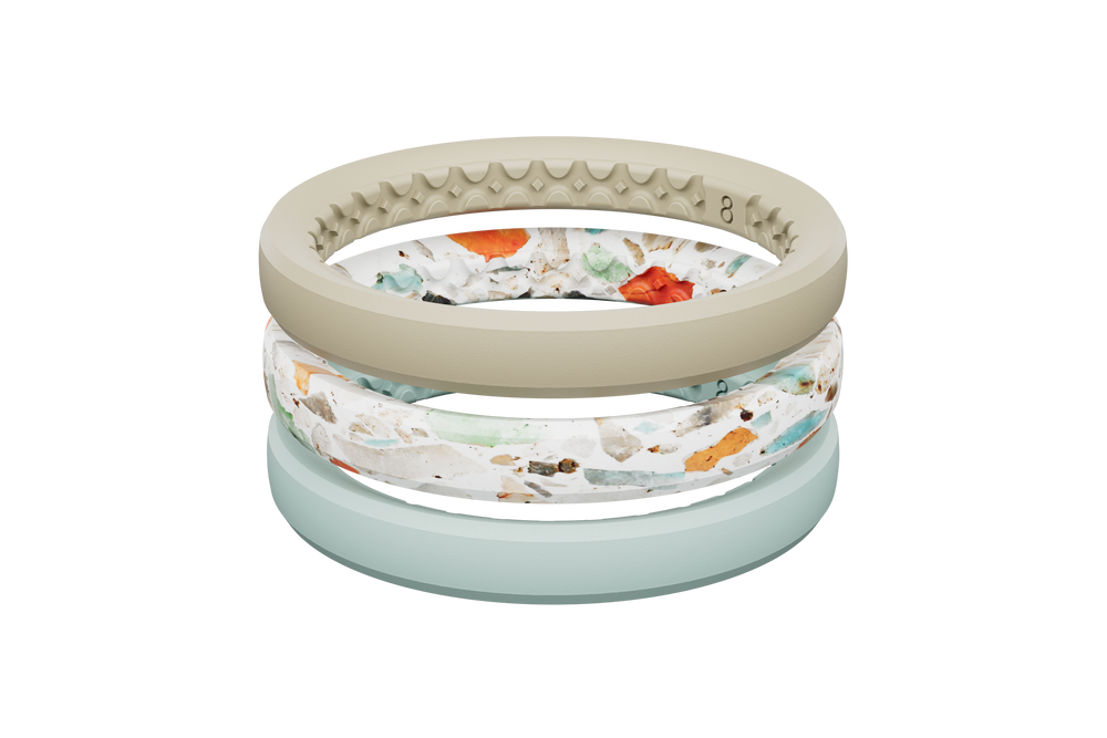 Soothing Seaside Stackable Rings from Groove Life®