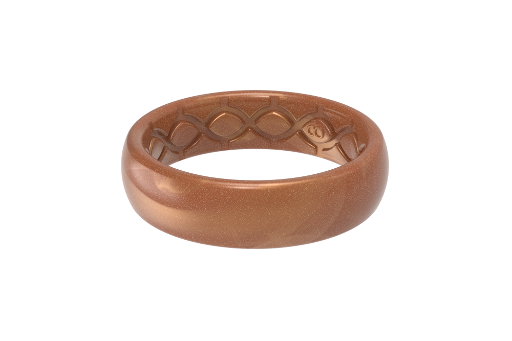 Solid Copper Swirl Silicone Ring from Groove Life®