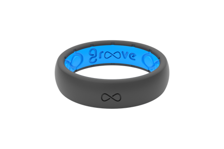 Groove Women's Silicone Wedding Band | Deep Stone Grey