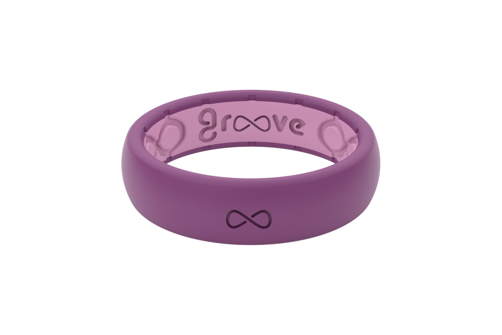 Groove Silicone Wedding Band | Lilac Purple