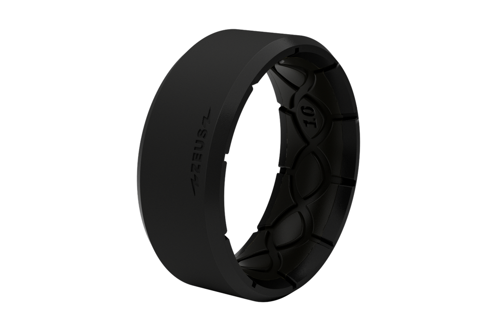 Groove Life Zeus Edge Silicone Ring - Midnight Black