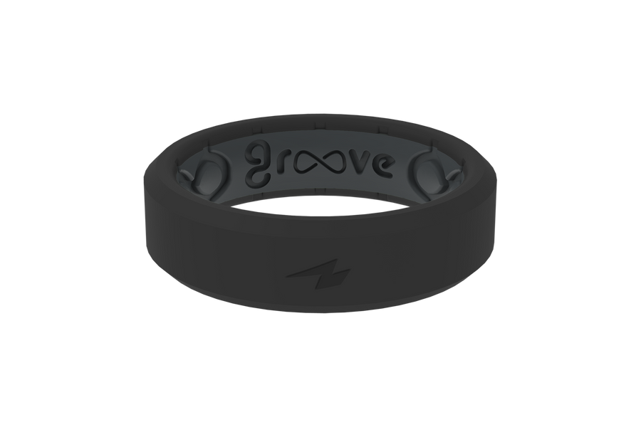 Groove Life Zeus Midnight Black Thin Silicone Ring